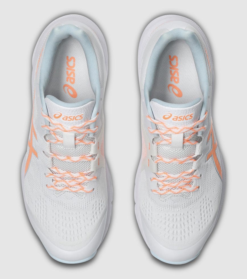 ASICS NETBURNER SHIELD FF WOMENS WHITE COOL GREY | The Athlete's Foot
