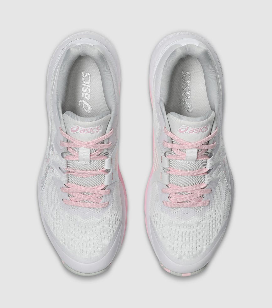 ASICS NETBURNER SHIELD FF WOMENS NETBALL SHOES WHITE COTTON CANDY | The ...
