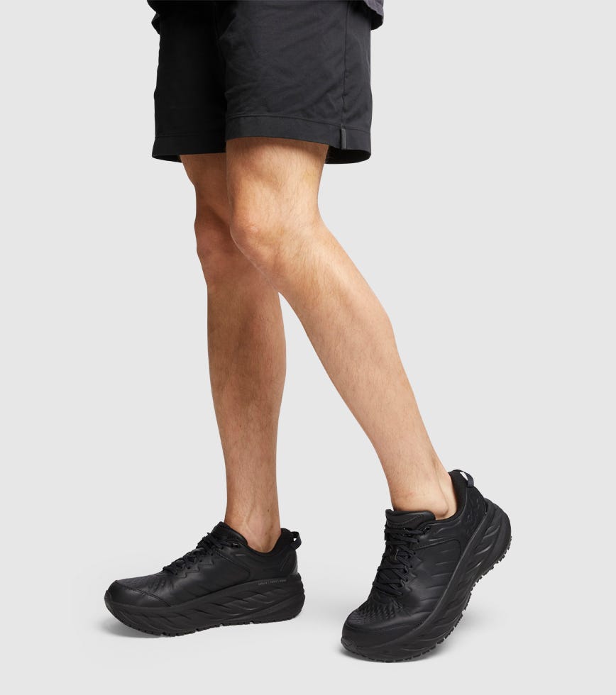 HOKA BONDI SR MENS BLACK BLACK | The Athlete's Foot