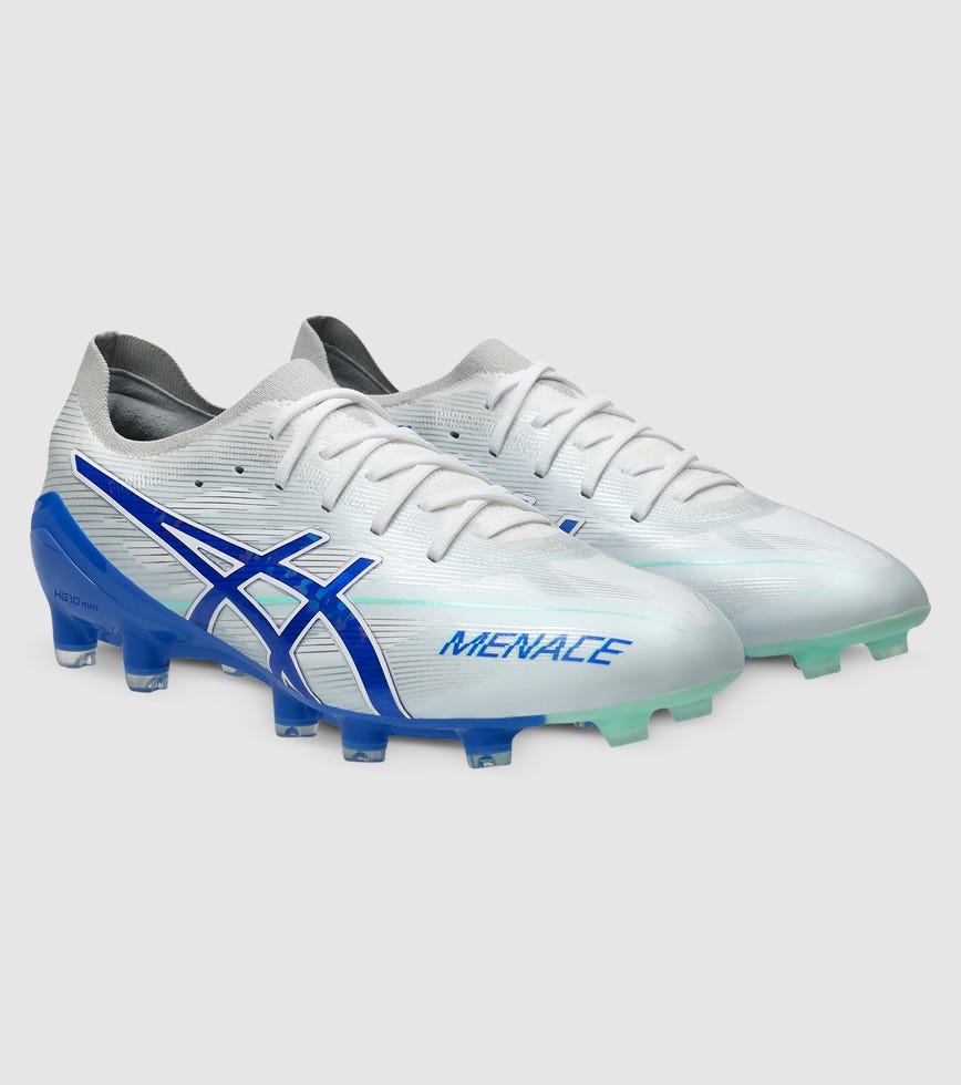 ASICS MENACE 5 MENS WHITE ILLUSION BLUE | The Athlete's Foot