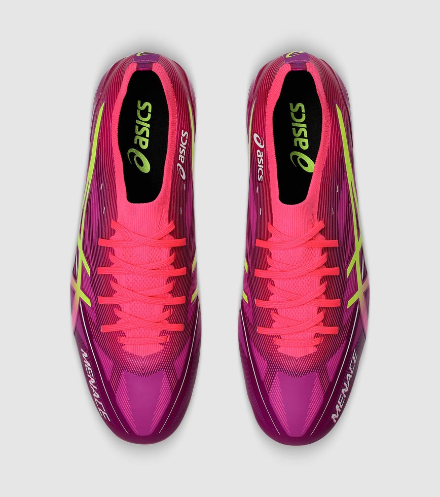 ASICS MENACE 5 MENS HOT PINK SAFETY YELLOW | The Athlete's Foot