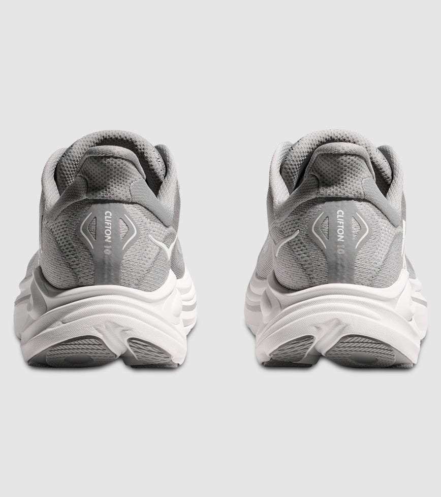 HOKA CLIFTON 9 4E MENS STELLAR GREY STARDUST | The Athlete's Foot