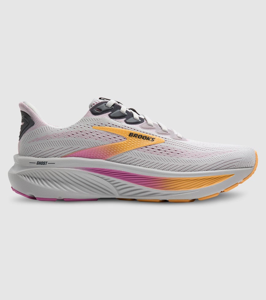 BROOKS GHOST 17 WOMENS OYSTER APRICOT PINK | The Athlete's Foot