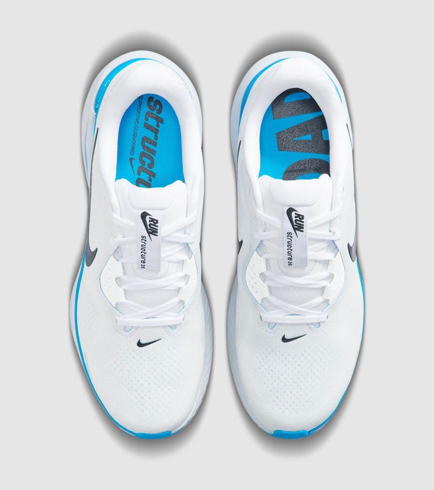 NIKE STRUCTURE 26 MENS WHITE BLACK BLUE HERO PURE PLATINUM | The ...
