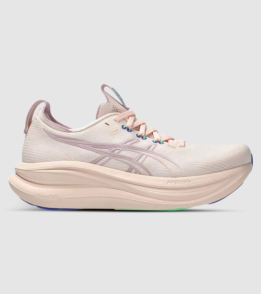 ASICS GEL NIMBUS 28 WOMENS PEARL PINK MORGANITE | The Athlete's Foot