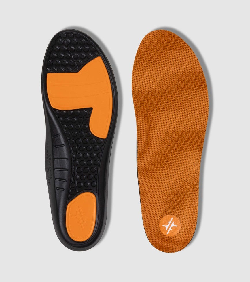 FRESH FIT REINFORCE INNERSOLE UNISEX ADULTS BLACK ORANGE | The Athlete ...