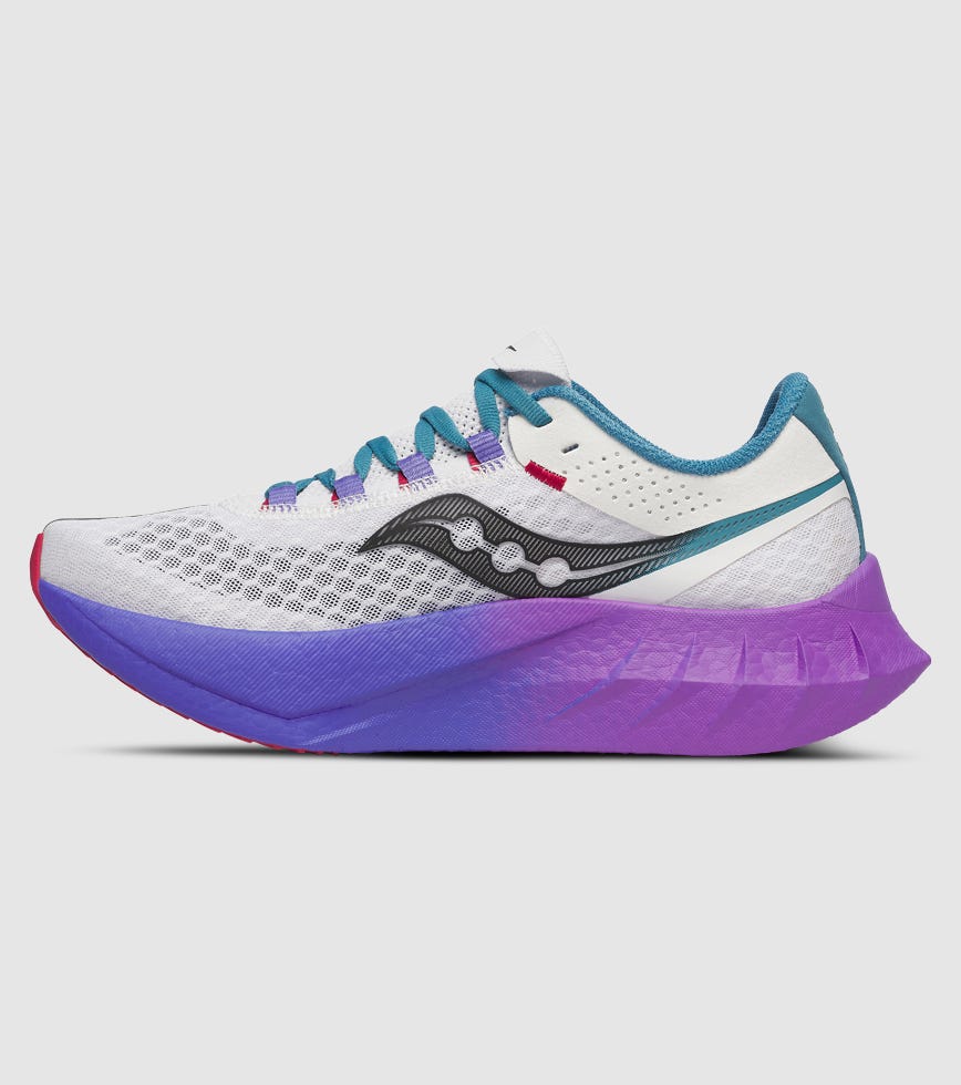 SAUCONY ENDORPHIN PRO 4 WOMENS WHITE SHADOW | The Athlete's Foot