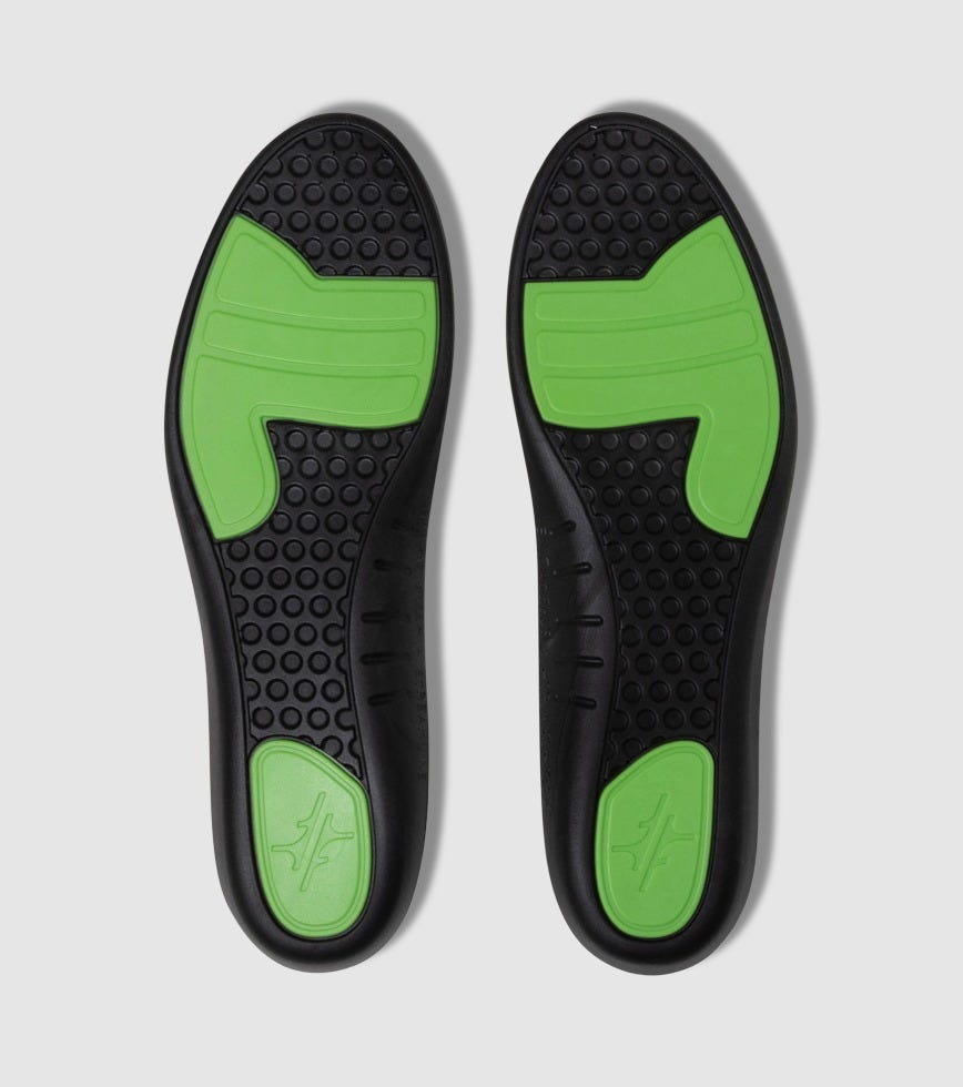 FRESH FIT STREAMLINE INNERSOLE UNISEX ADULTS BLACK GREEN | The Athlete ...
